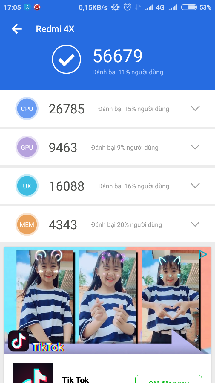 Xiaomi Redmi 4X - Cấu hình chi tiết | thegioididong.com