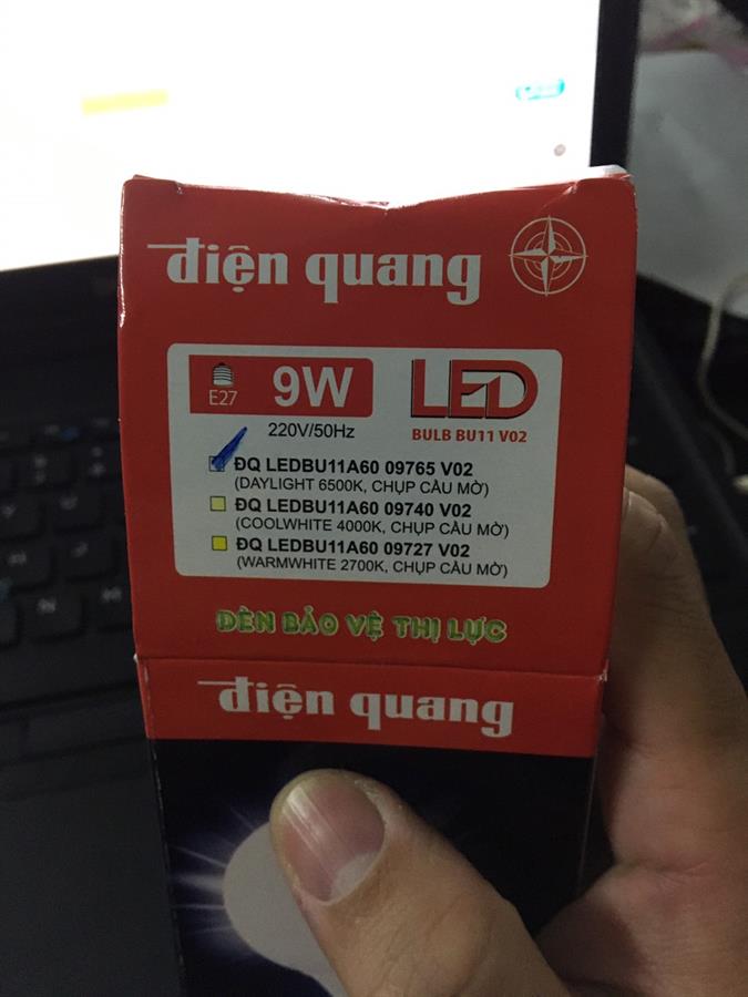 Bóng Led bulb ĐQ LEDBU11A60 09727 V02 9W warmwhite giá rẻ, chất lượng.