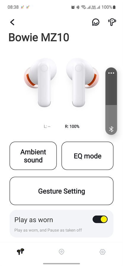 Tai nghe Bluetooth True Wireless Baseus Bowie MZ10