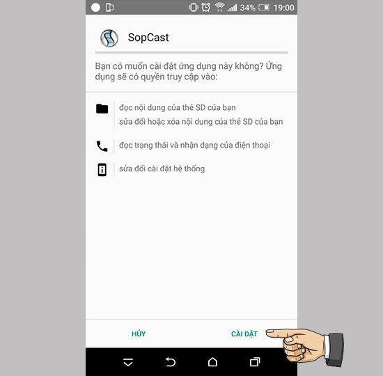 Cài đặt ứng dụng Sopcast trên điện thoại Android - Thegioididong.com