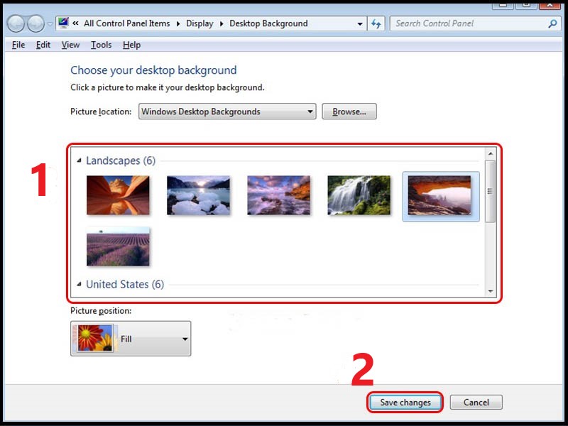 Как изменить фоновое изображение рабочего стола