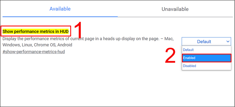 Cách bật benchmark HUD trên Google Chrome để đo chỉ số hiệu suất ...