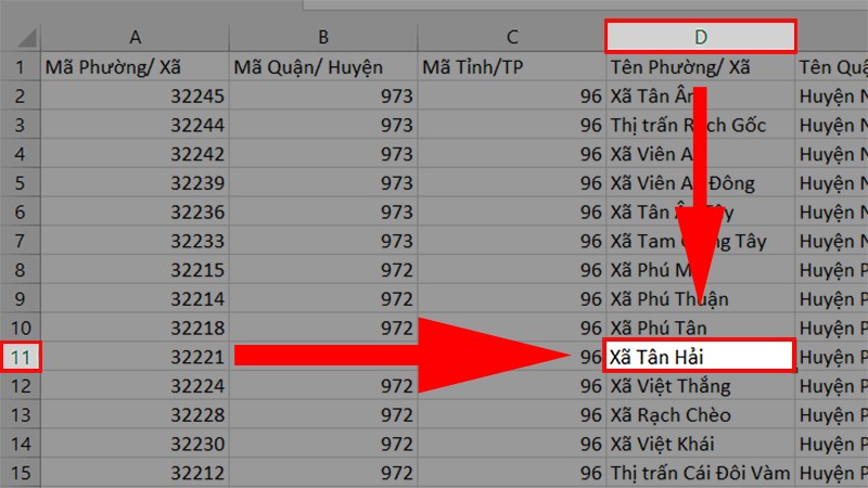Cách sử dụng chức năng Split trong Excel để chia cột, sắp xếp dữ liệu ...