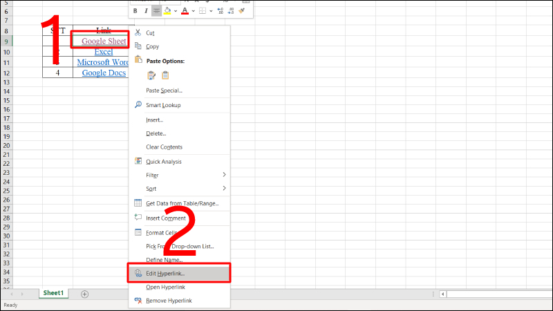 Cách lấy đường link, xem link liên kết trong Excel có ví dụ đơn giản ...