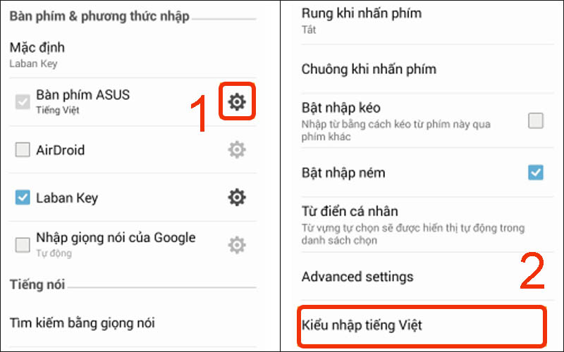 2 cách gõ tiếng Việt kiểu Telex, VNI trên điện thoại Asus đơn giản ...