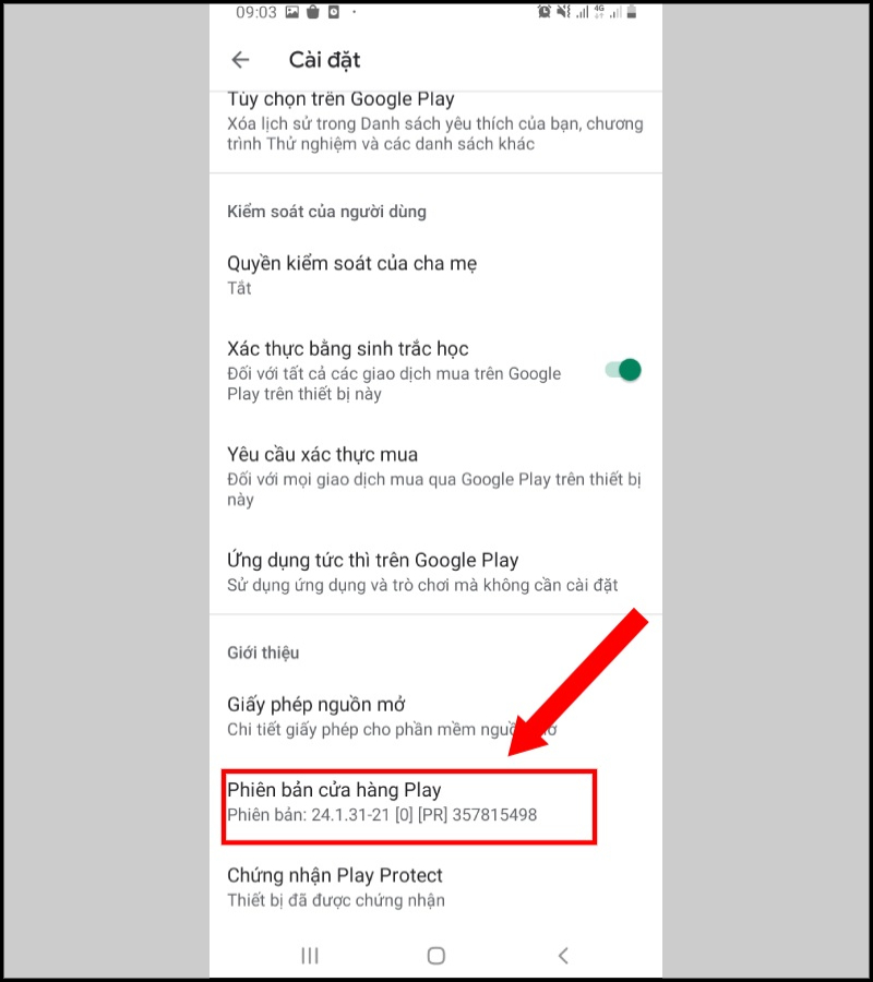 Bí quyết cập nhật Cửa hàng Google Play (CH Play) lên phiên bản mới nhất ...