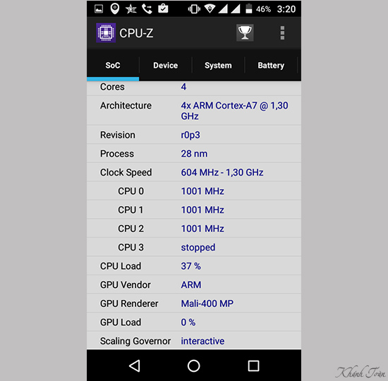 Hướng dẫn Mobiistar LAI Zoro 2 test CPU-Z - Thegioididong.com