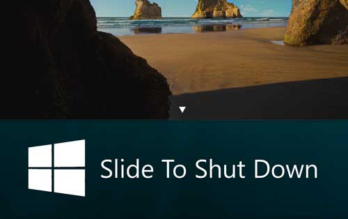 Cách tạo Slide to Shutdown trên Windows 10