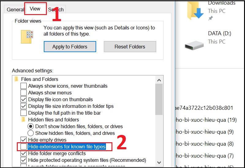 Cách đổi đuôi file Windows 10 không cần phần mềm đơn giản ...