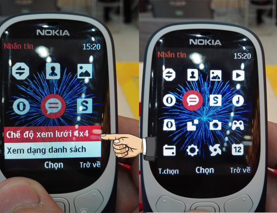 Thay đổi hiển thị menu trên Nokia 3310 2017 - Thegioididong.com